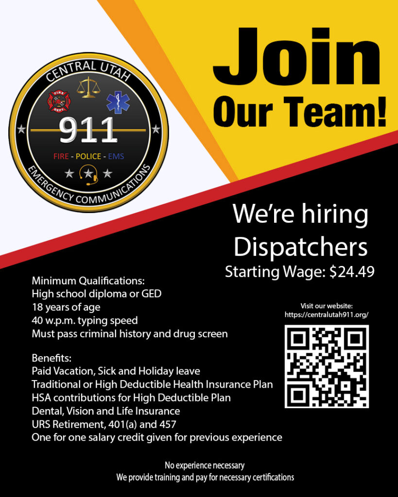Hiring Dispatchers – Lone Peak Police Department